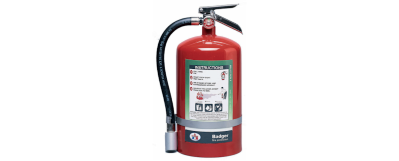 Clean Agent Fire Extinguishers + Testing, for Portable, Commercial Uses